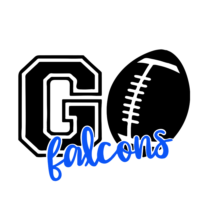 Go Falcons SVG Football SVG Falcons SVG | Inspire Uplift
