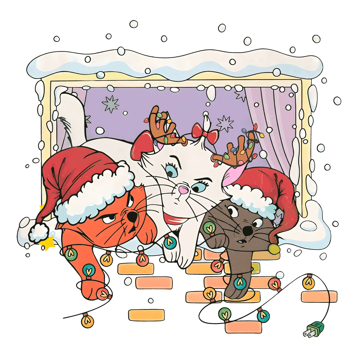 Disney The Aristocats Christmas Light PNG | Inspire Uplift
