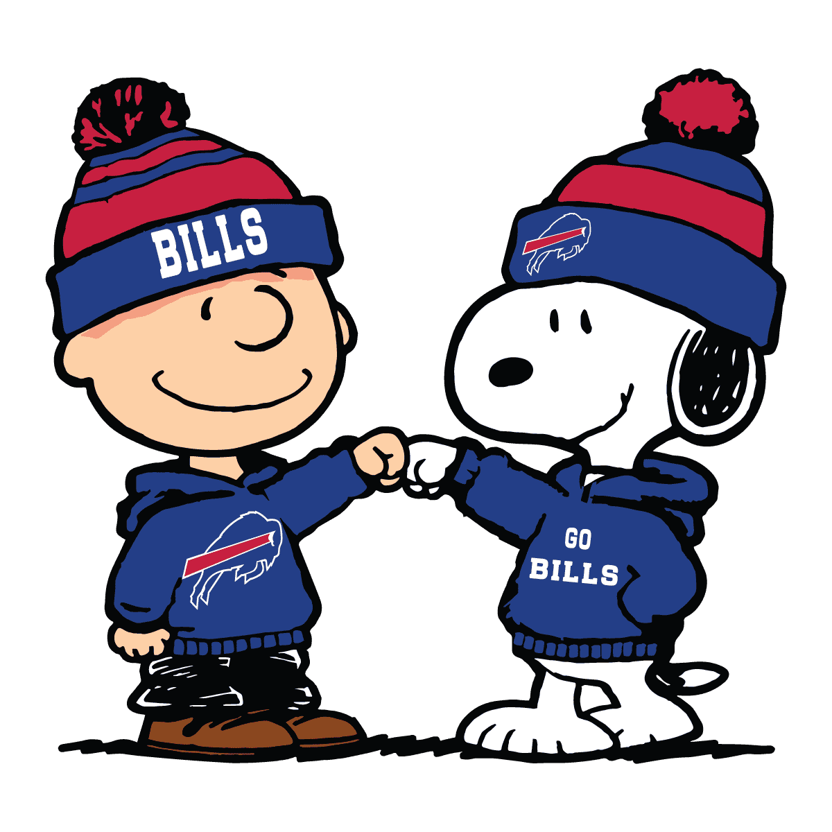 Charlie Brown And Snoopy Buffa1lo Football Go Bills SVG | Inspire Uplift