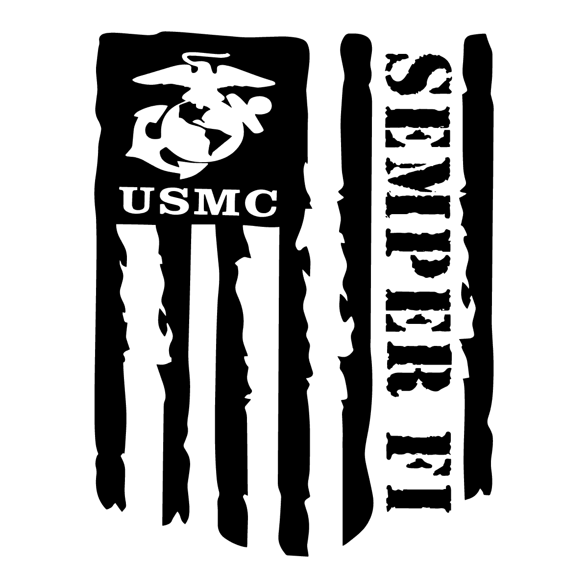Semper Fi Us Marine Corp Veteran Flag SVG | Inspire Uplift