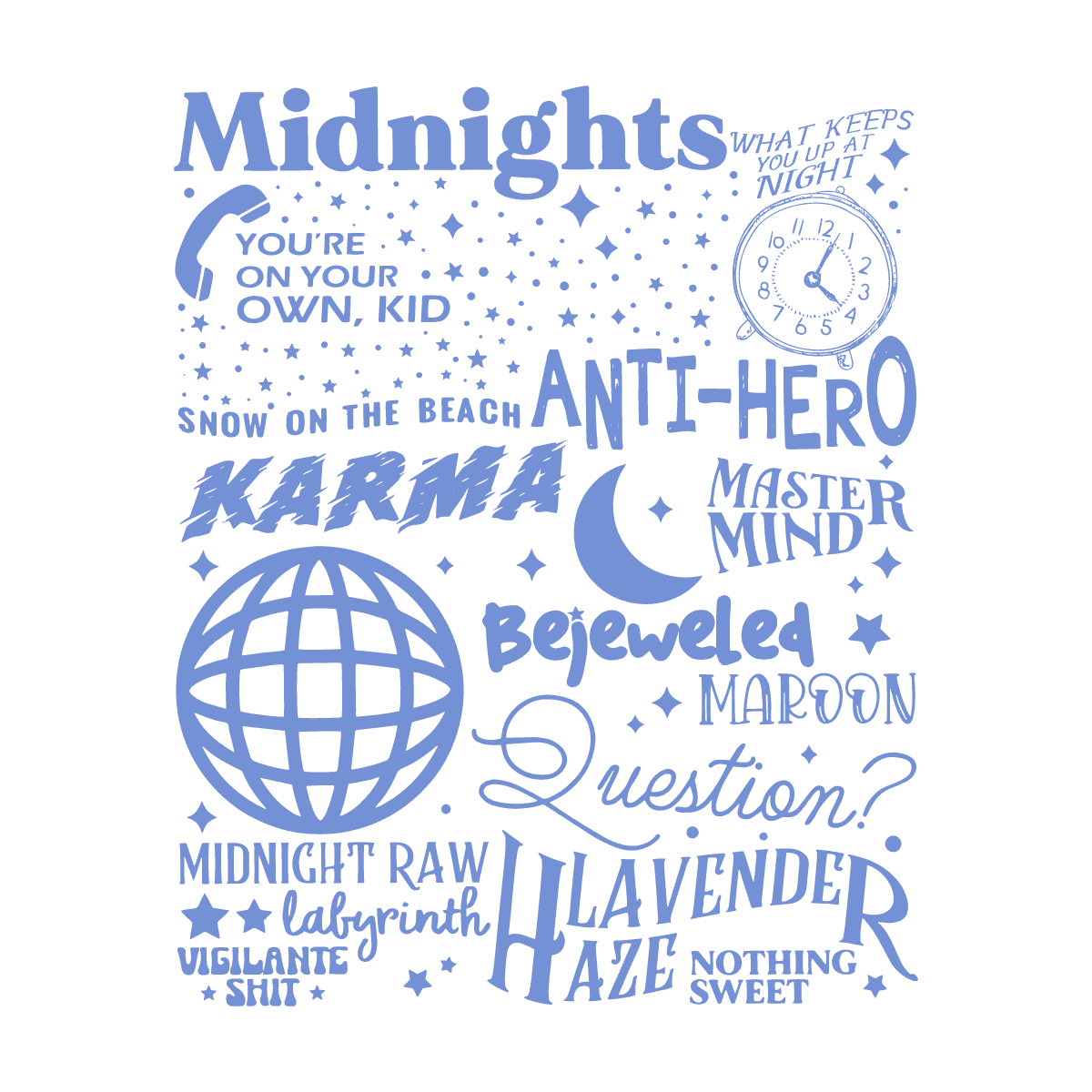 Retro Midnights Album Taylor Swift SVG | Inspire Uplift