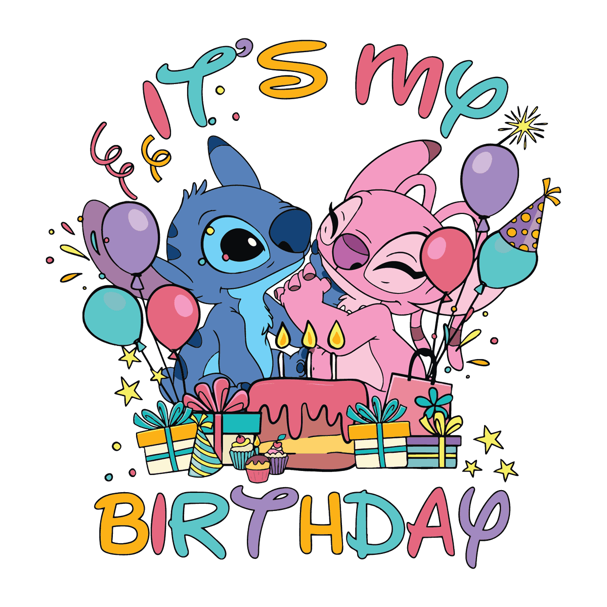 Its My Birthday Lilo And Stitch SVG | Inspire Uplift