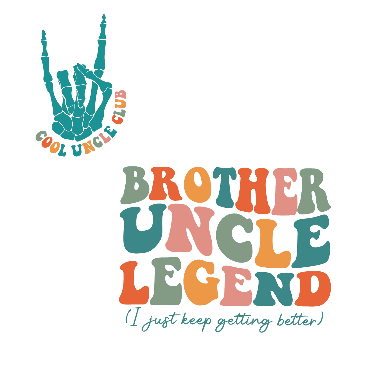 Brother Uncle Legend Cool Uncle Club SVG | Inspire Uplift