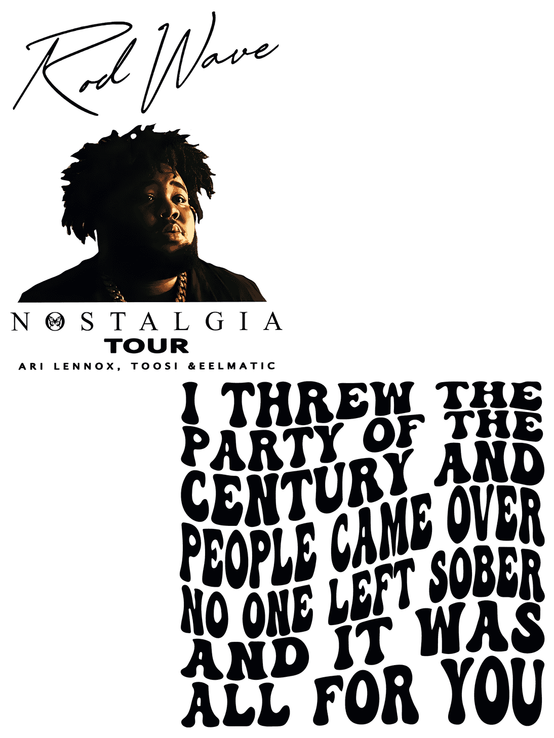 Vintage Rod Wave Nostalgia Tour PNG - Inspire Uplift