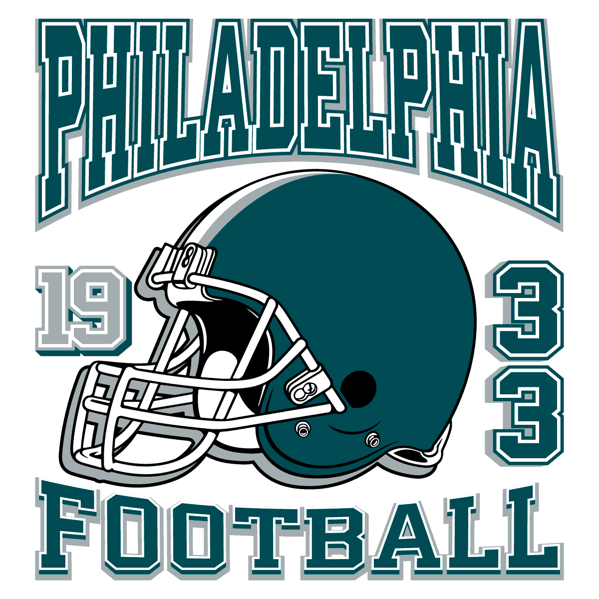 Vintage Philadelphia Eagles 1933 Football Helmet SVG Untitle - Inspire ...