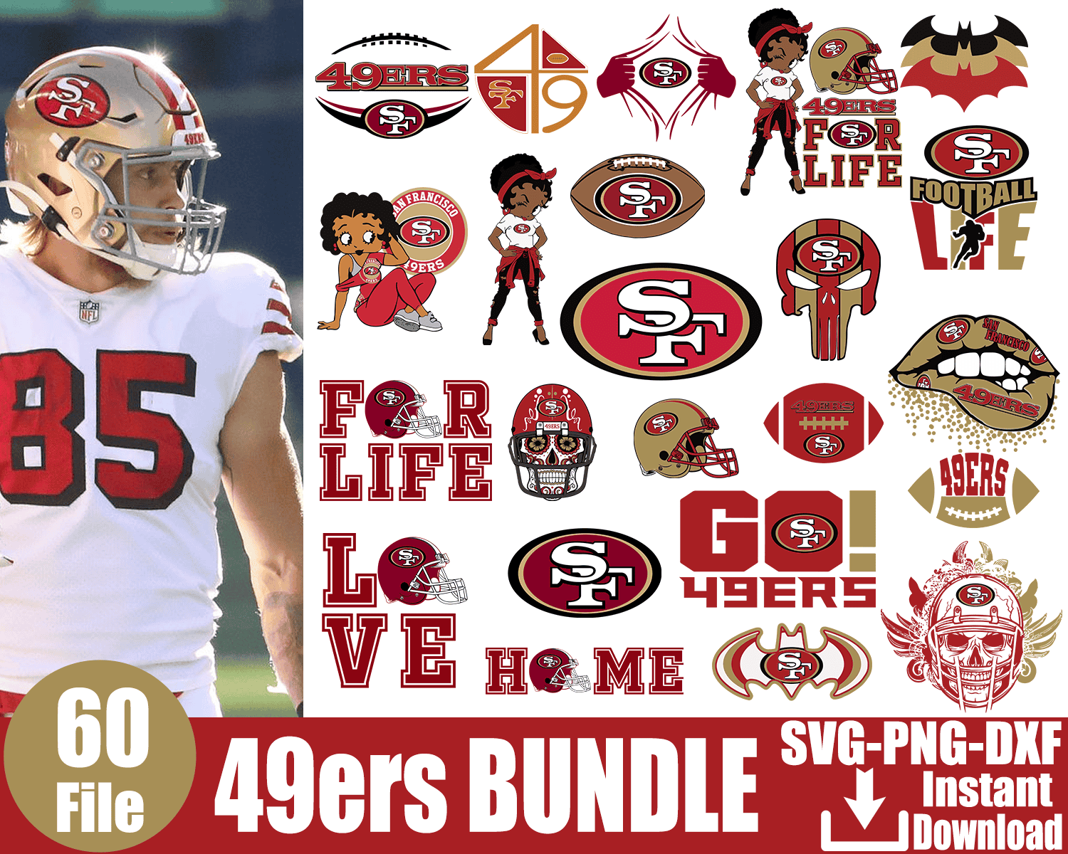 60 San Francisco 49ers SVG Bundle, San Francisco 49ers Logo | Inspire ...