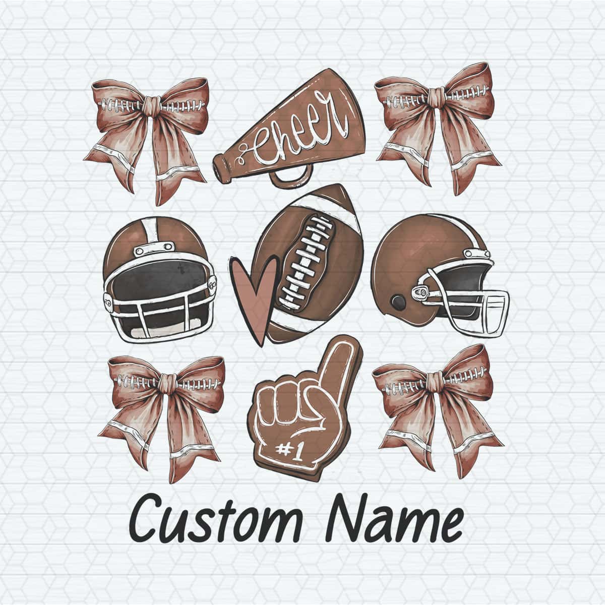 Maroon Football Collage PNG | Inspire Uplift