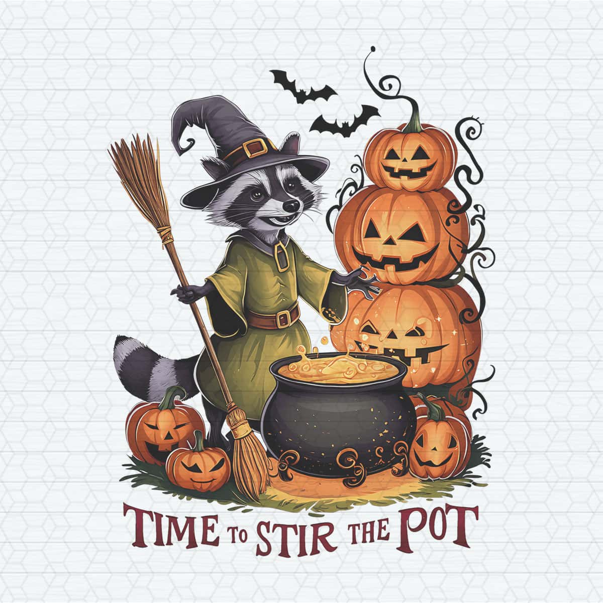 Funny Time To Stir The Pot Halloween PNG | Inspire Uplift