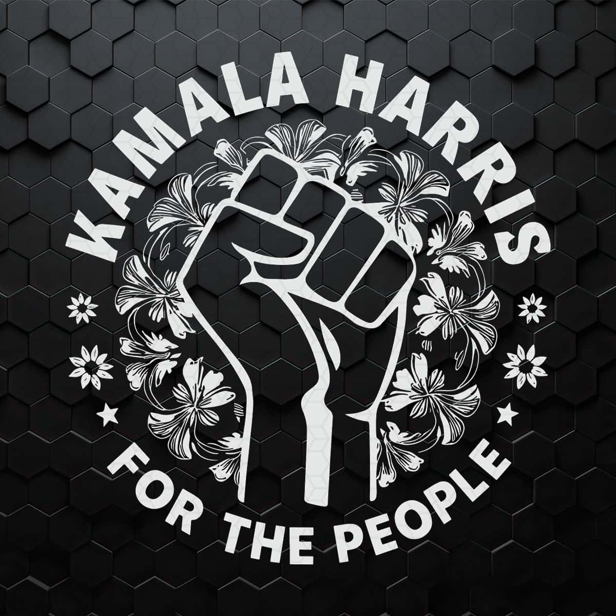 Raise Hand Kamala Harris For The People SVG | Inspire Uplift