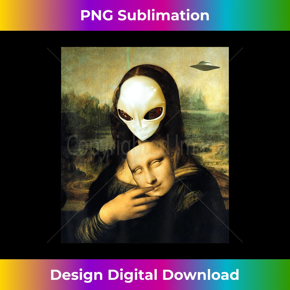 Mona Lisa Alien Funny Art Painting Artwork - Contemporary PN - Inspire ...