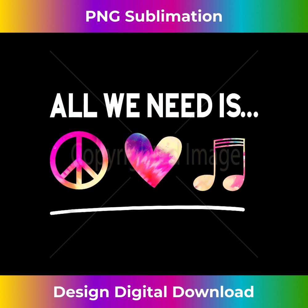 Tie Dye Peace Love Music Symbols Sign Artist - Chic Sublimat | Inspire ...