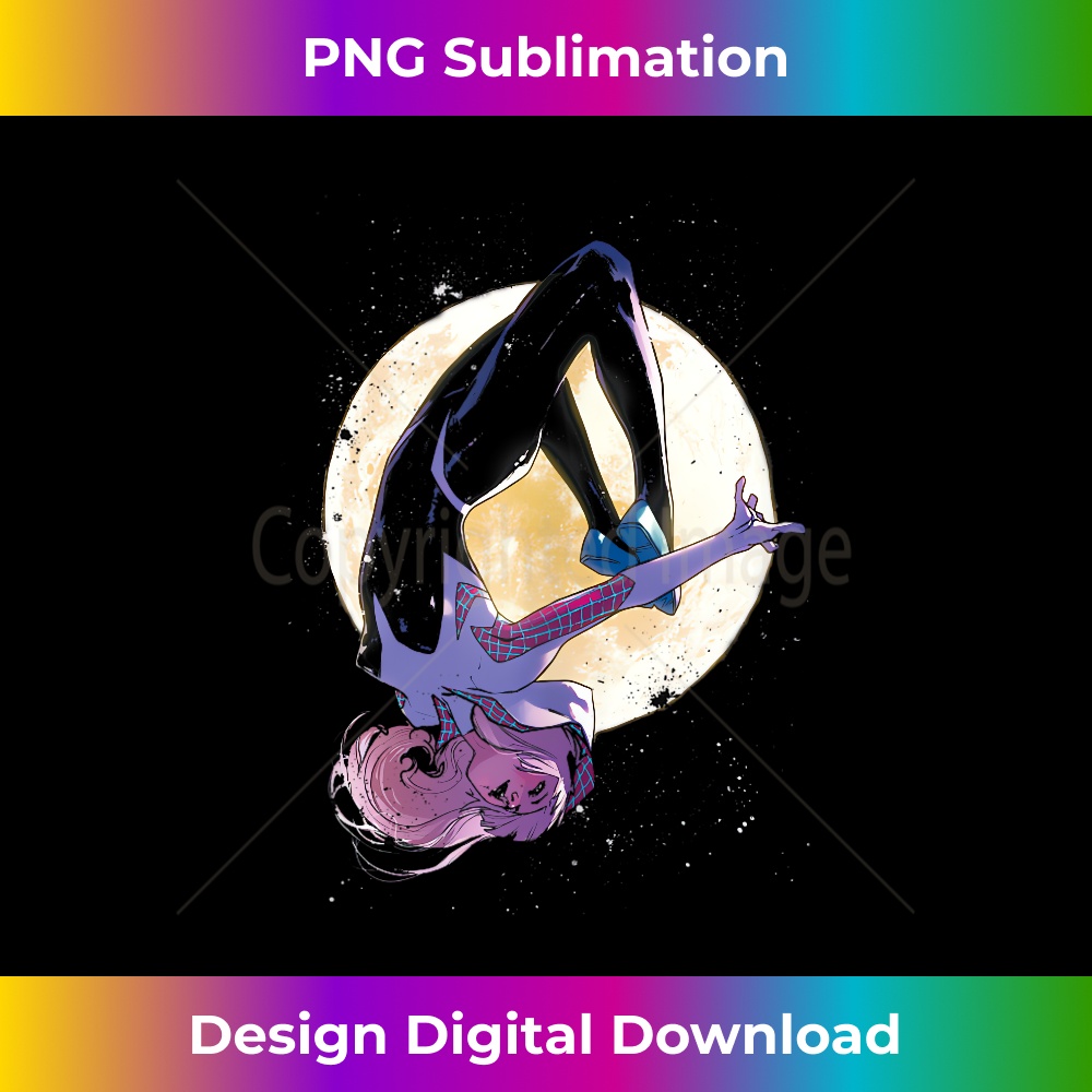 Marvel Spider-Gwen Action Pose Moon Background - Vibrant Sub - Inspire ...