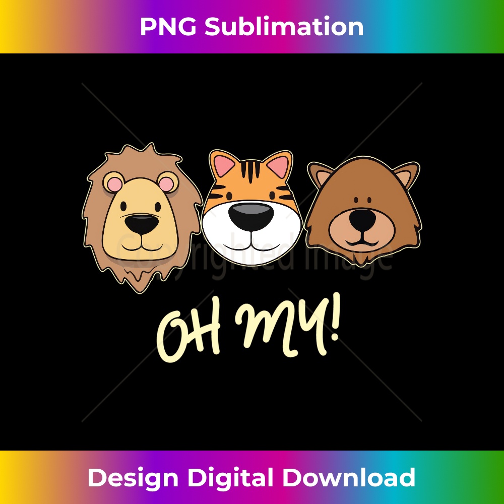 Lion Tiger and Bear Oh My Fun Jungle Zoo Animal Lover Gift - | Inspire ...