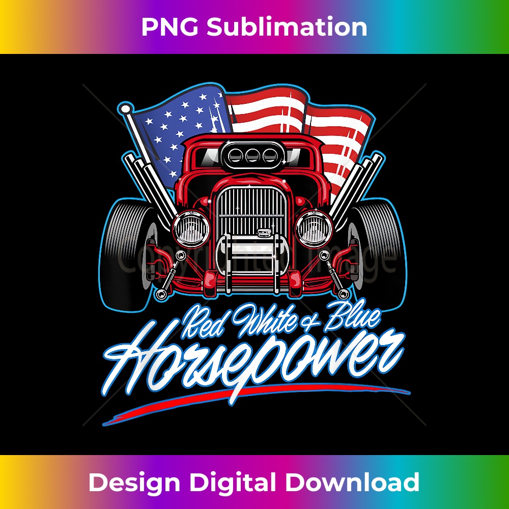 Hot Rod Classic Car Red White And Blue Horsepower Racing - E | Inspire ...
