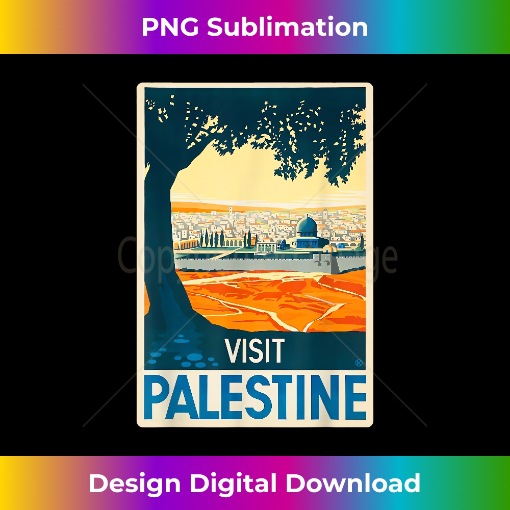 Vintage Poster Middle East T Art-Visit Palestine - Minimalis - Inspire ...