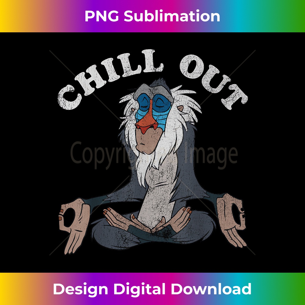 Disney Lion King Rafiki Chill Out Meditation Graphic - Chic | Inspire ...