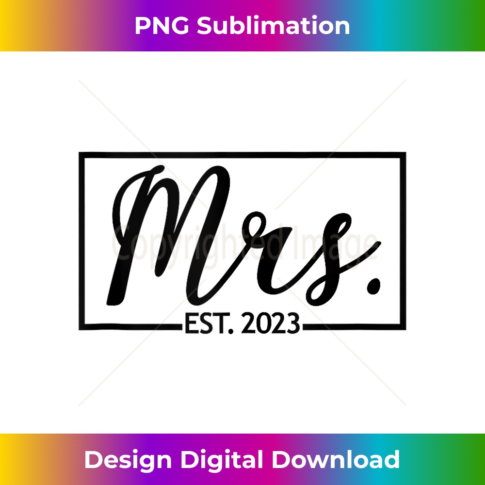 Mrs. Est. 2023 Married Honeymoon Wife Mr Matching Wedding - | Inspire ...