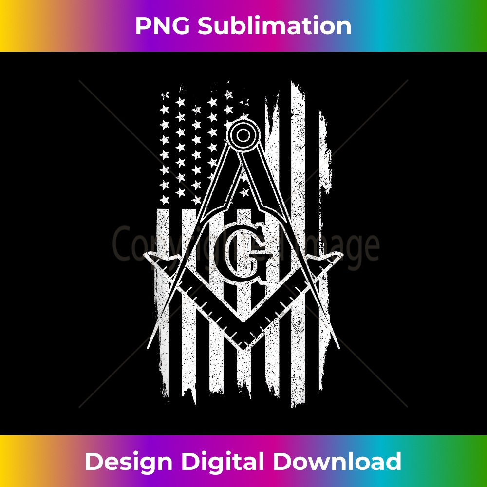 Patriotic Mason American Flag Square Compass Masonic Shriner | Inspire ...