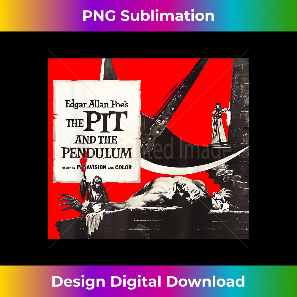 Retro Poe Pit and the Pendulum Edgar Allan Poe Movie Poster | Inspire ...