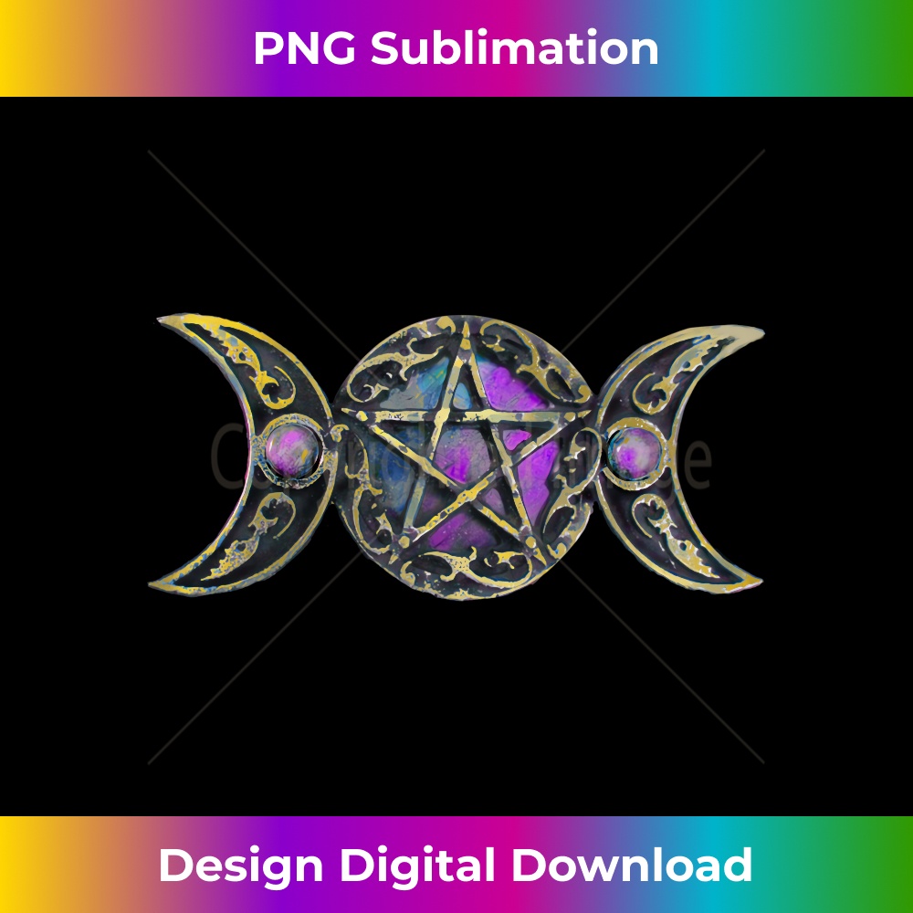 Triple Moon Symbol Goddess - Sophisticated PNG Sublimation F | Inspire ...