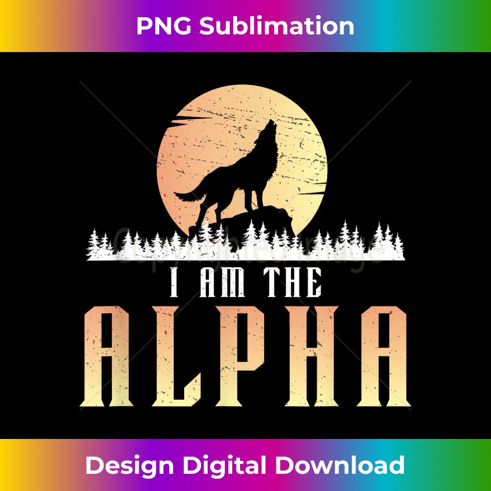 I Am The Alpha Howling Wolf Full Moon For Epic Wolves Lover | Inspire ...