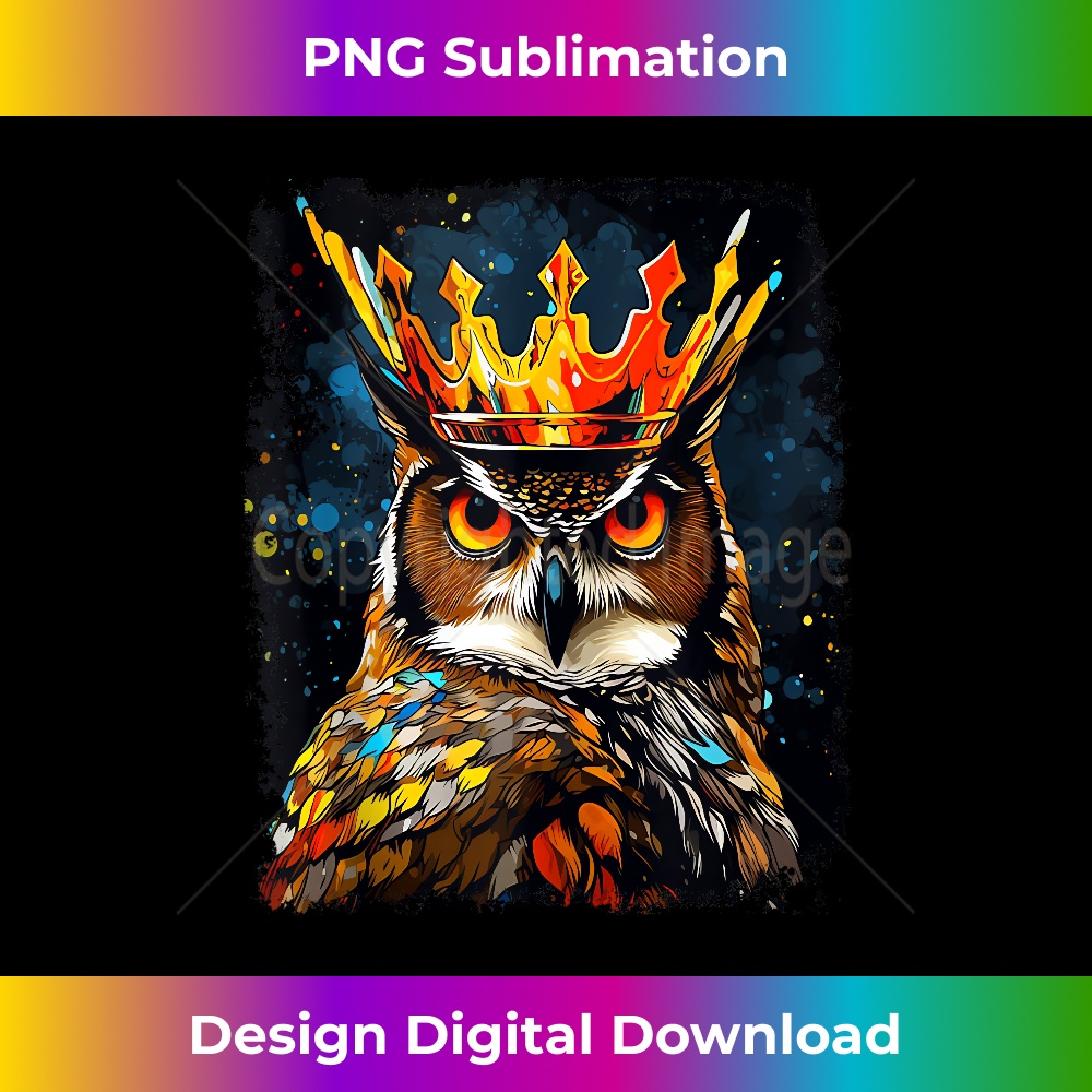 Pop Art Zoo Vintage Bird Horned Owl Crown King Queen - Conte | Inspire ...