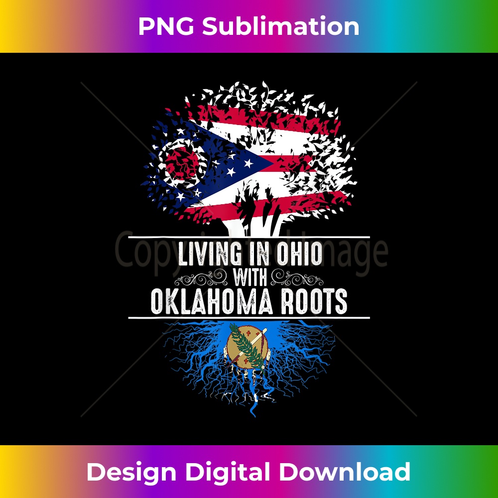 Ohio Home Oklahoma Roots State Tree Flag Love Gift - Contemp | Inspire ...