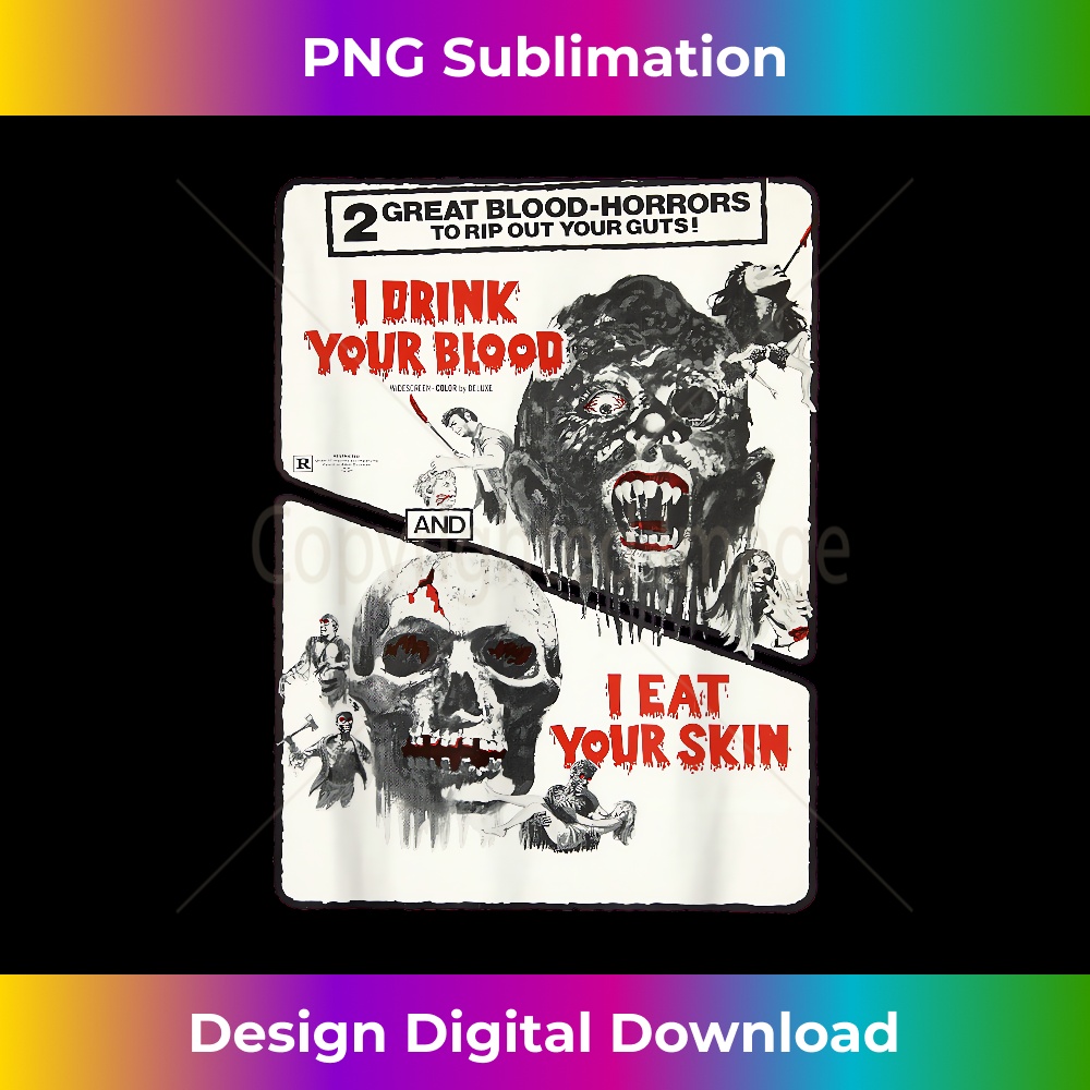 Drink Blood Classic Halloween Monster Poster Horror Movie - | Inspire ...