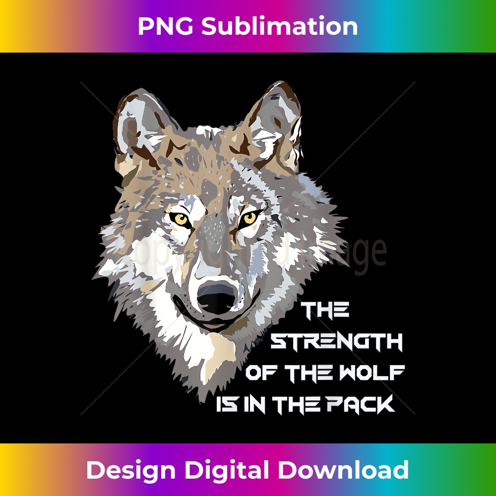 Wolf pack t-shirt - the strength of the wolf is in the pack | Inspire Uplift