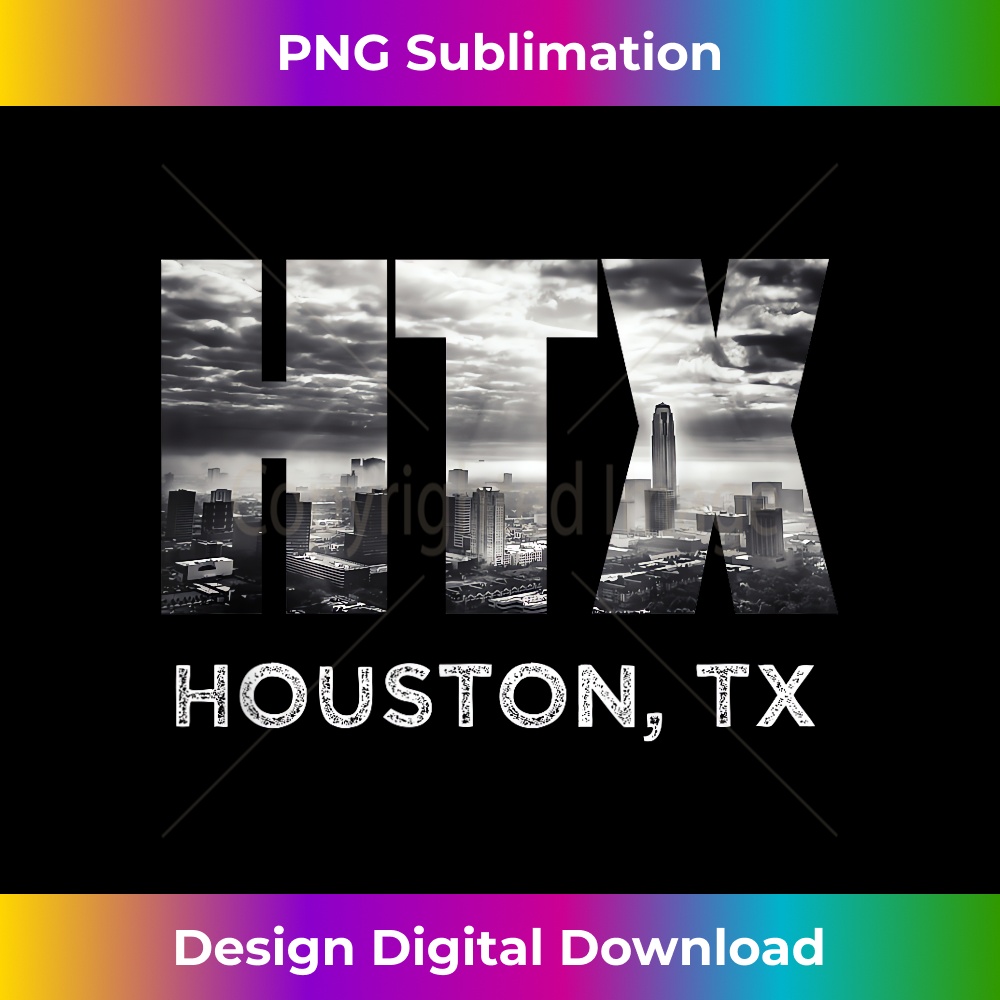 HTX City of Houston Skyline Art Downtown Texas Souvenir Gift | Inspire ...
