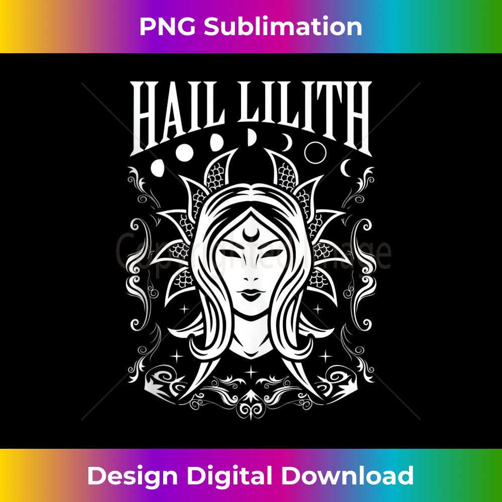 Dark Demon Occult Hail Lilith and Full Moon Cycle Women's - - Inspire ...