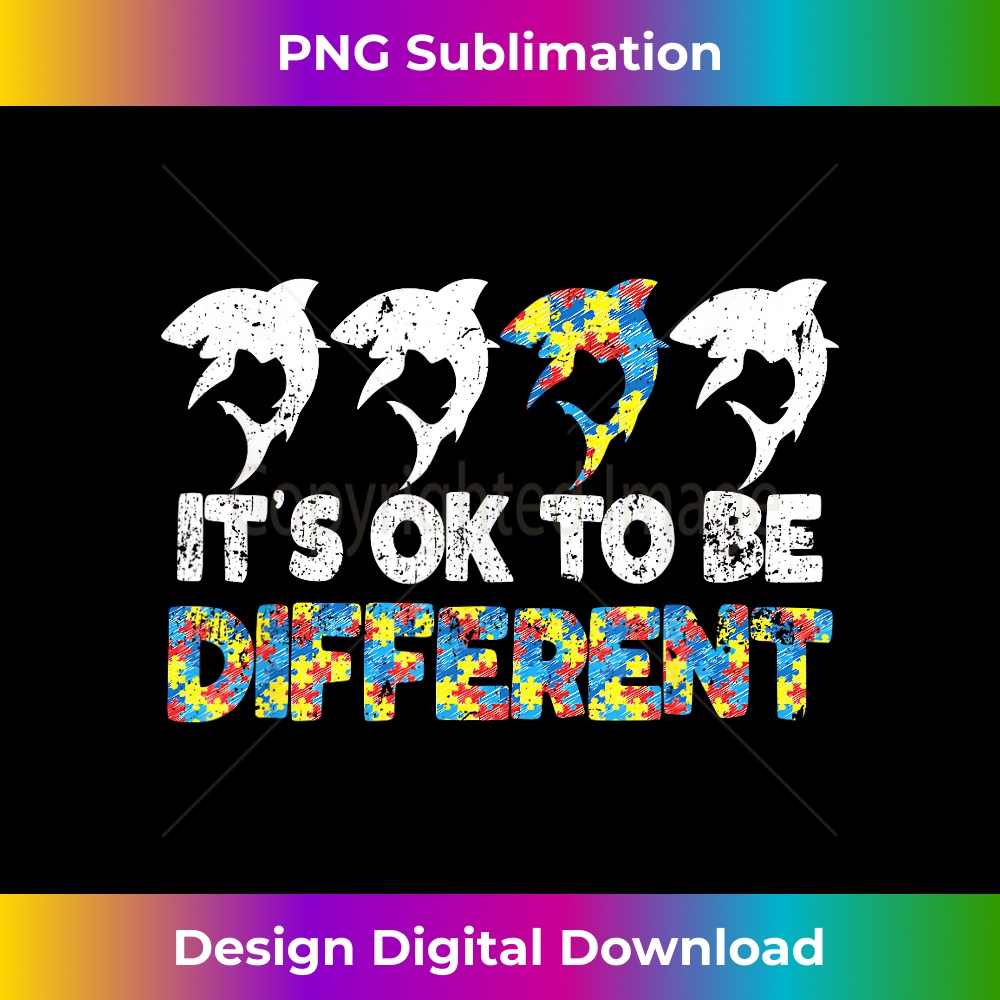 Autism Awareness SHARK Gift It's Ok To Be Different Puzzle - | Inspire ...