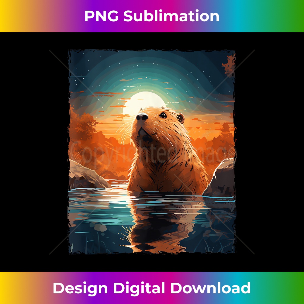 Capybara Moon Sighting - Bohemian Sublimation Digital Downlo | Inspire ...