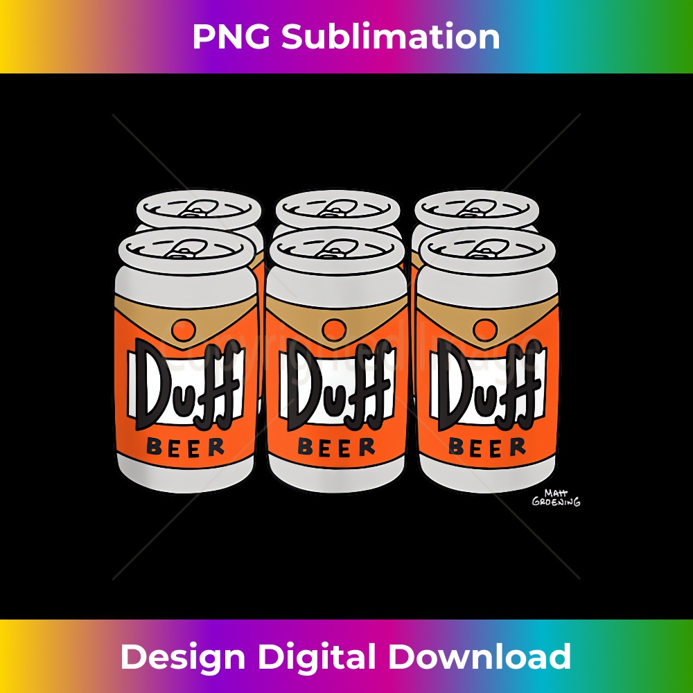 The Simpsons Duff Beer Six Pack - Eco-Friendly Sublimation P | Inspire ...
