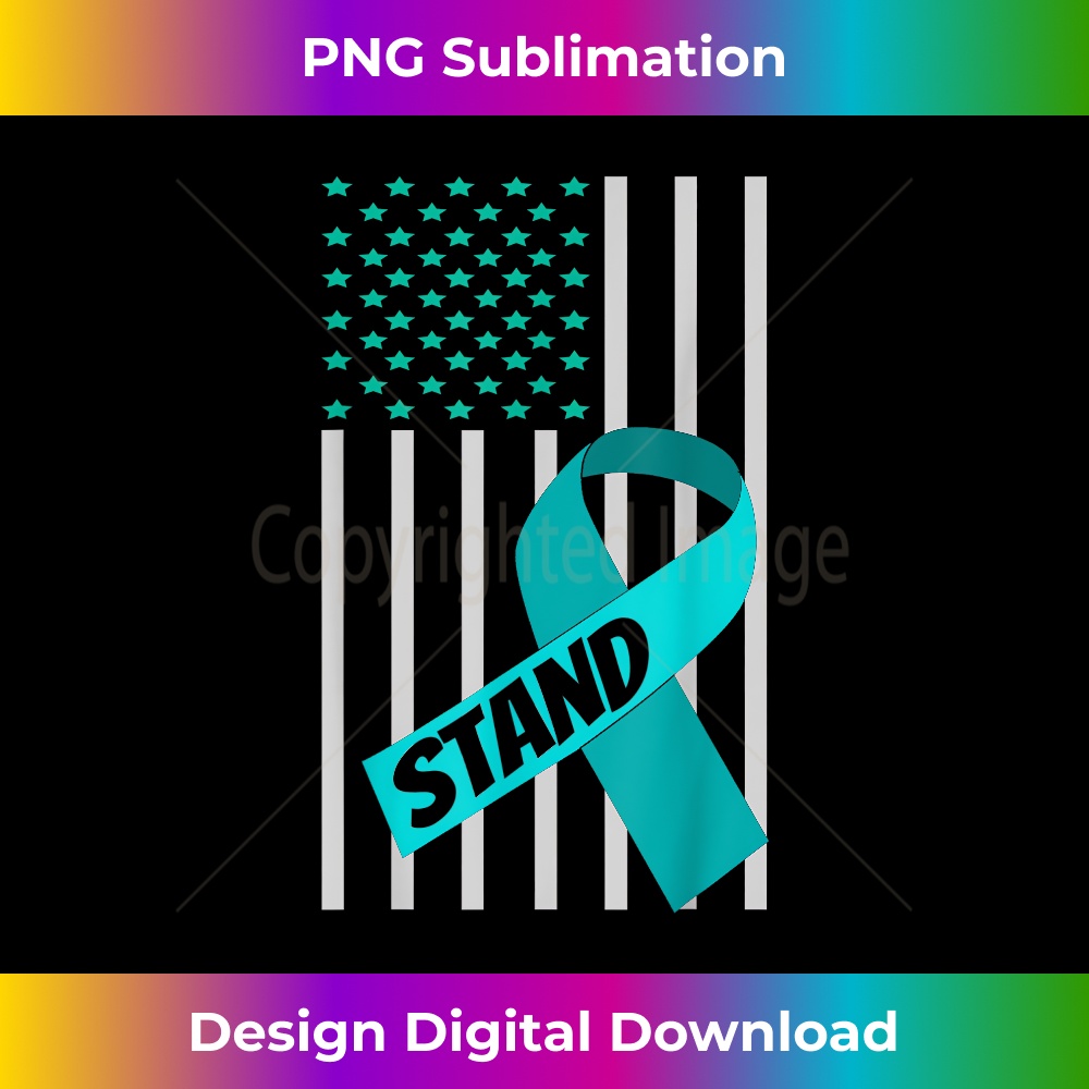Usa Flag Ribbon Stand Sexual Assault Awareness month - Innov - Inspire ...