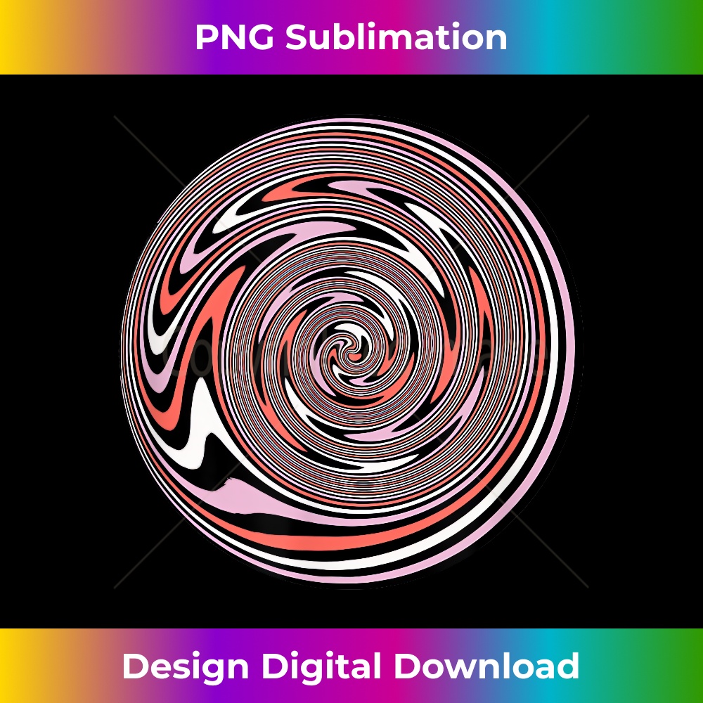 Concentric Circle Abstract Op Art in Pink & Coral - Edgy Sub | Inspire ...