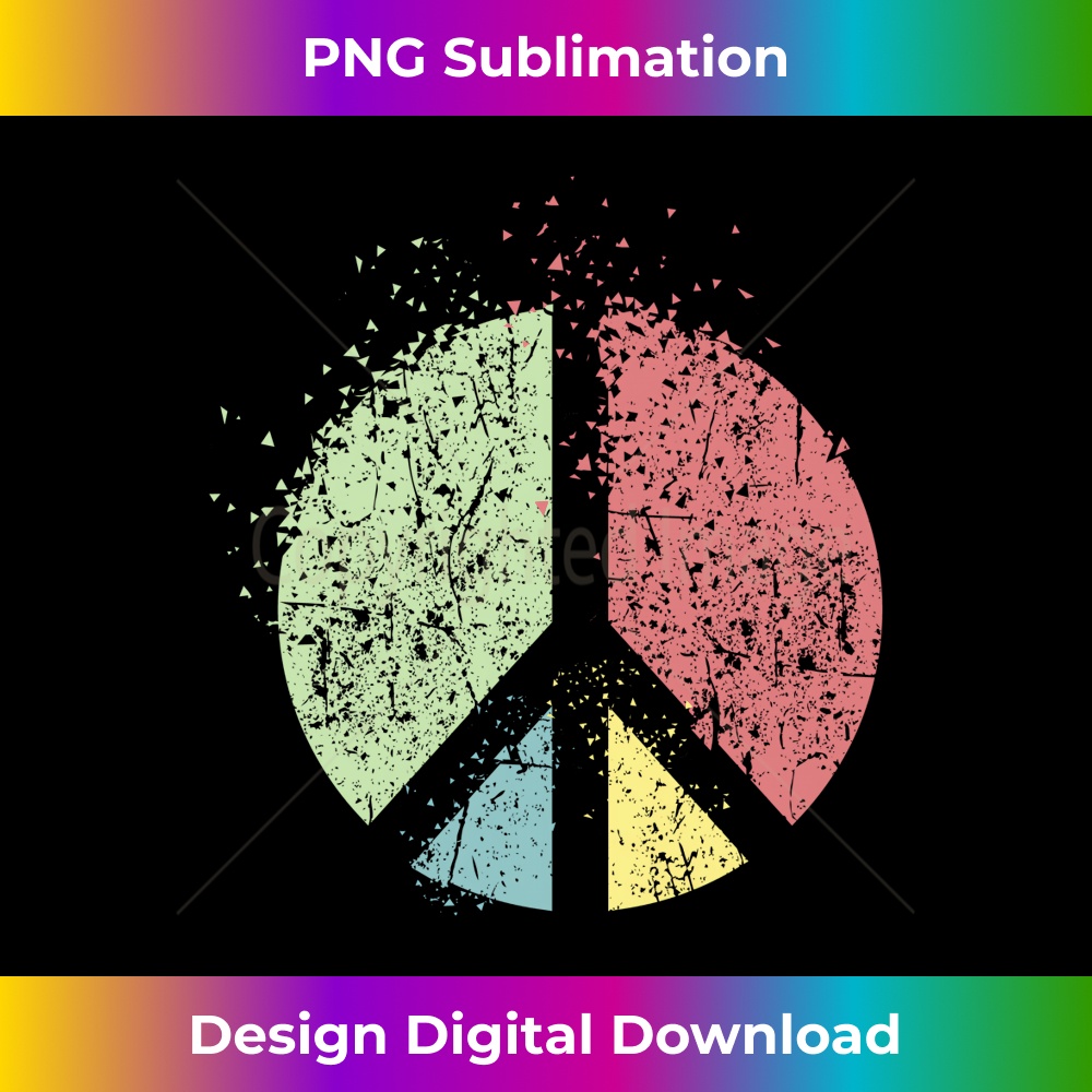 Retro Disappearing Peace Sign Hippie Peace Symbol Art - Cont | Inspire ...