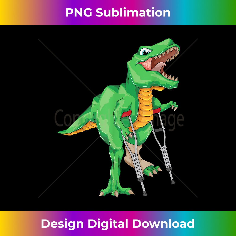 Broken Leg Dinosaur Cute Dino Bone Injury Funny Patient Gift | Inspire ...