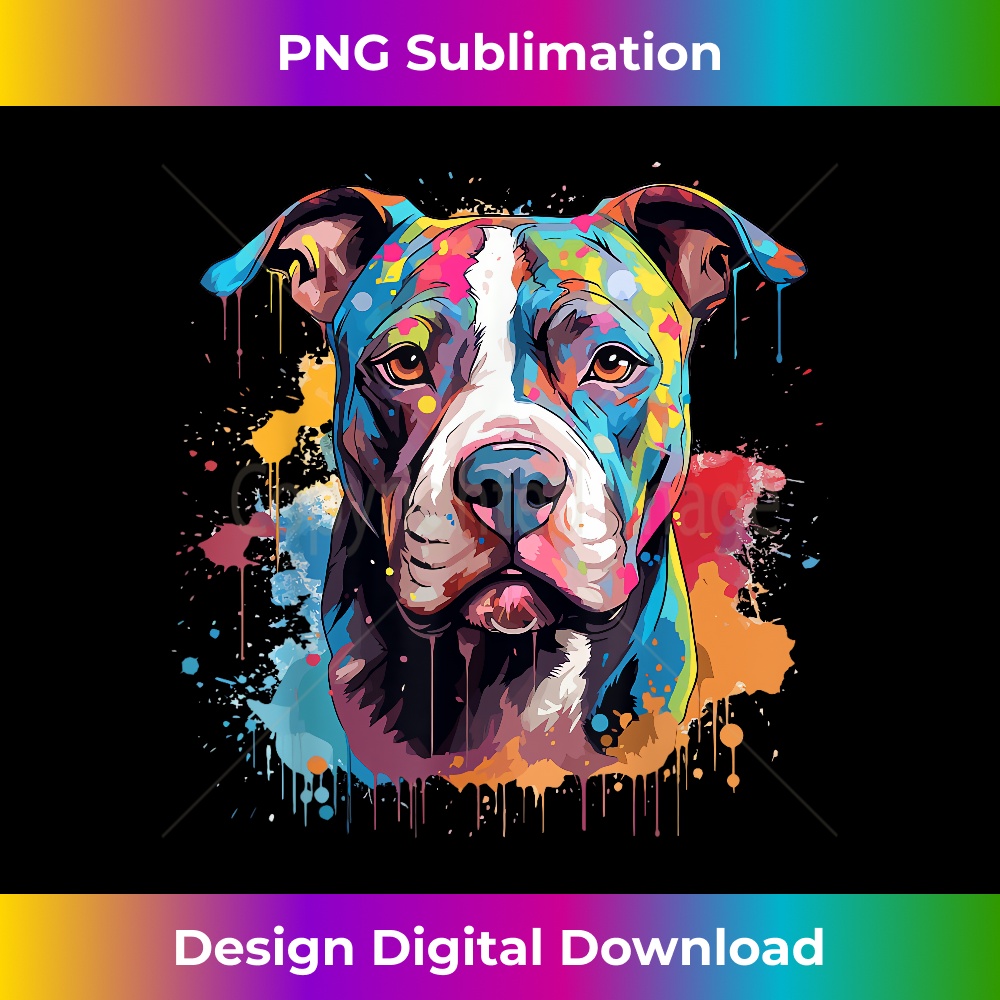 Colorful Splash Art Pitbull Dog - Minimalist Sublimation Dig | Inspire ...