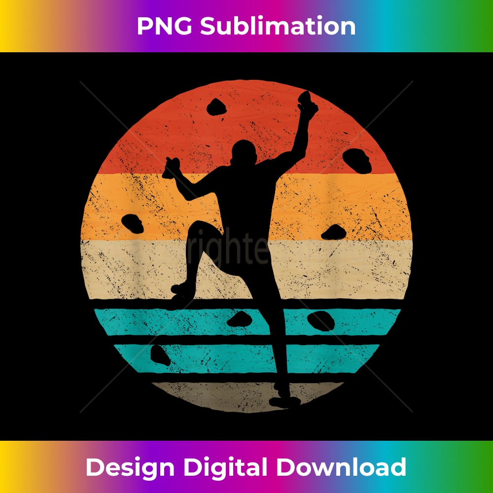 Bouldering Climber Retro Free Climbing Small Rock Formation | Inspire ...