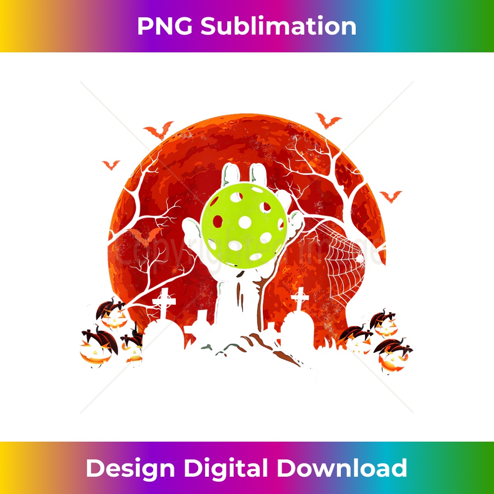 Zombie Hand Holding Pickleball Ball Zombie Halloween - Subli | Inspire ...