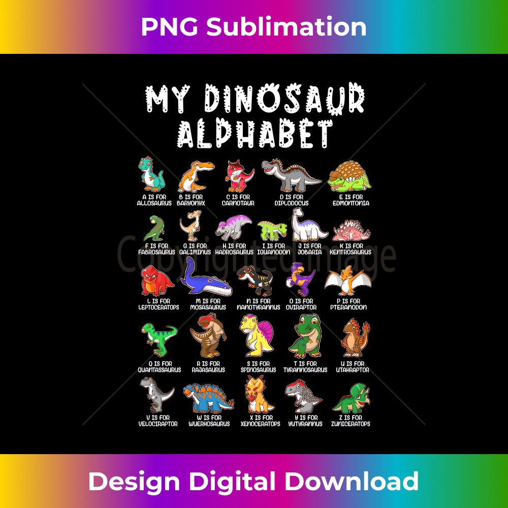 Types Of Dinosaurs Alphabet Dino Identification - Deluxe PNG | Inspire ...