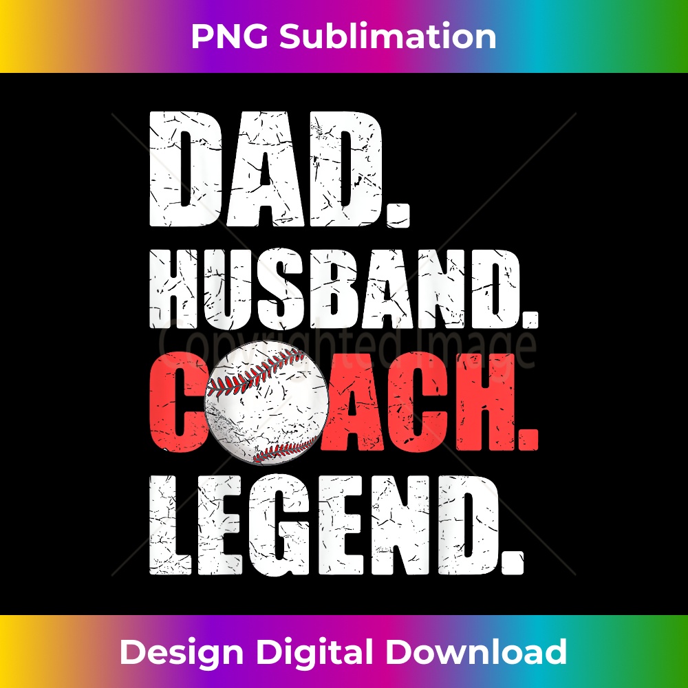 Mens Dad Husband Coach Legend Father Baseball Softball Coach | Inspire ...