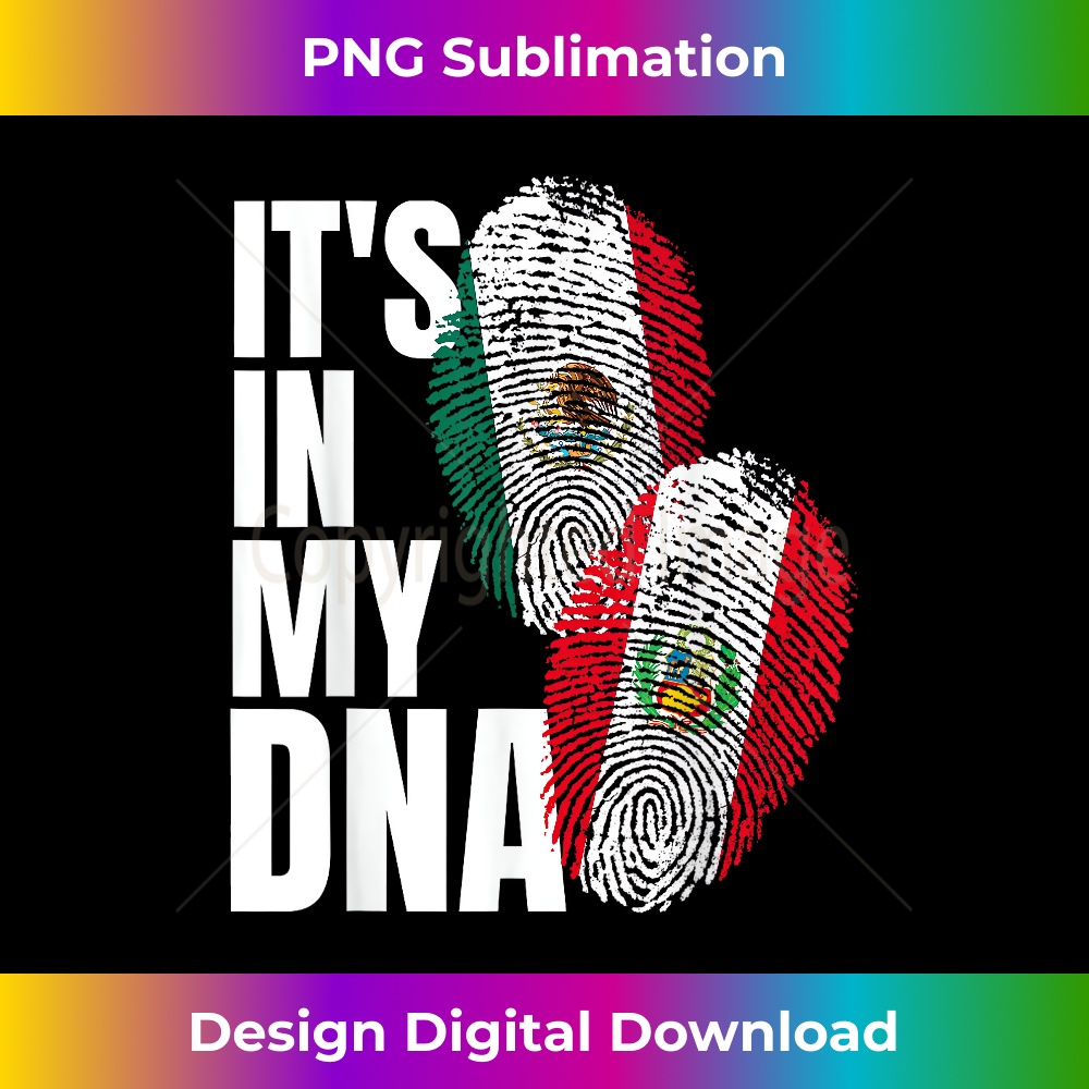 Mexican And Peruvian DNA Mix Heritage Flag - Deluxe PNG Subl | Inspire ...