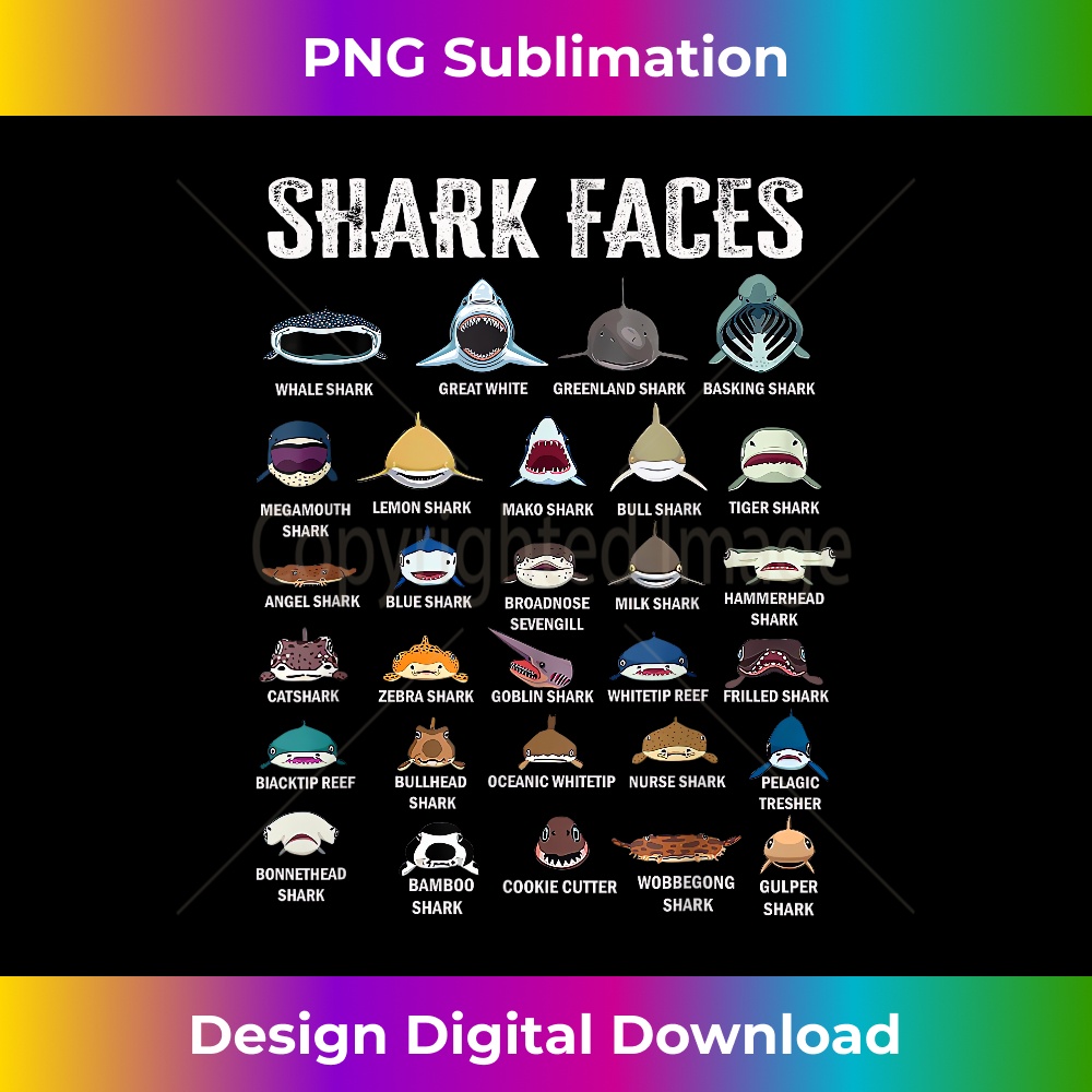 Types Of Shark Faces. Shark Face Identification Great Sea - - Inspire ...