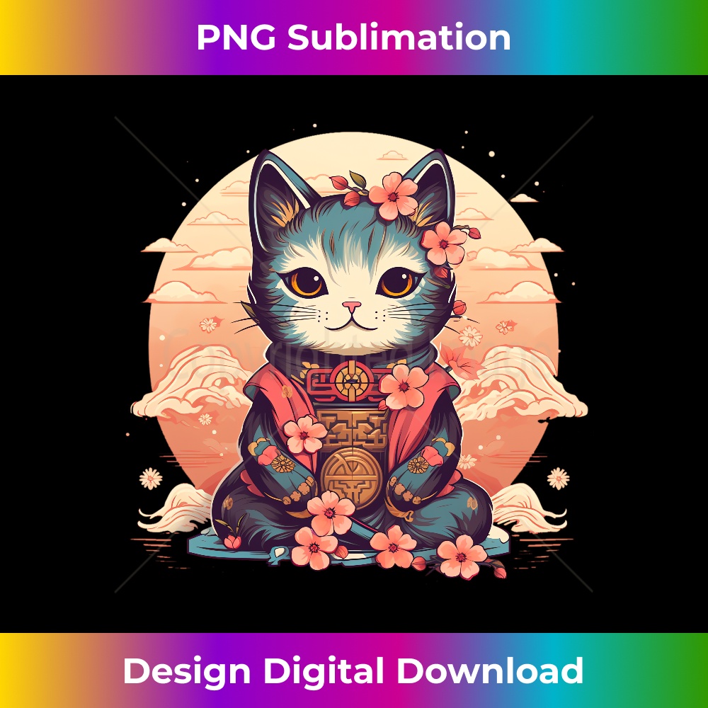 Retro Kawaii Cat Japanese Funny Anime Cat - Deluxe PNG Subli | Inspire ...