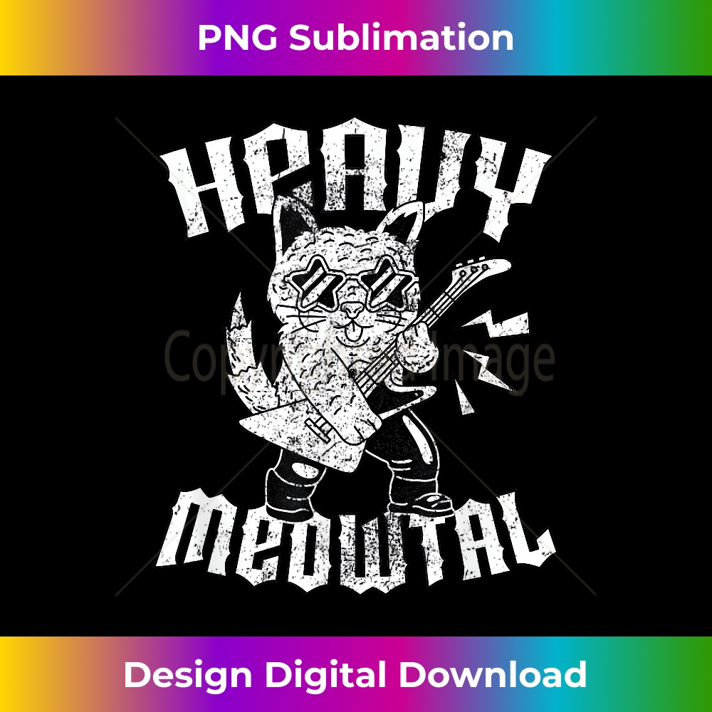 Heavy Meowtal Black Death Metal Hard Rock Cat Kitty Guitar - | Inspire ...