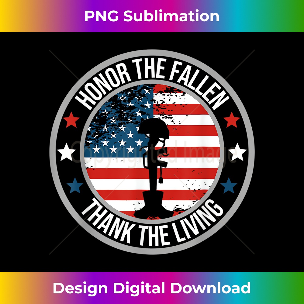 Honor The Fallen Thank The Living Memorial Day Veteran Flag | Inspire ...