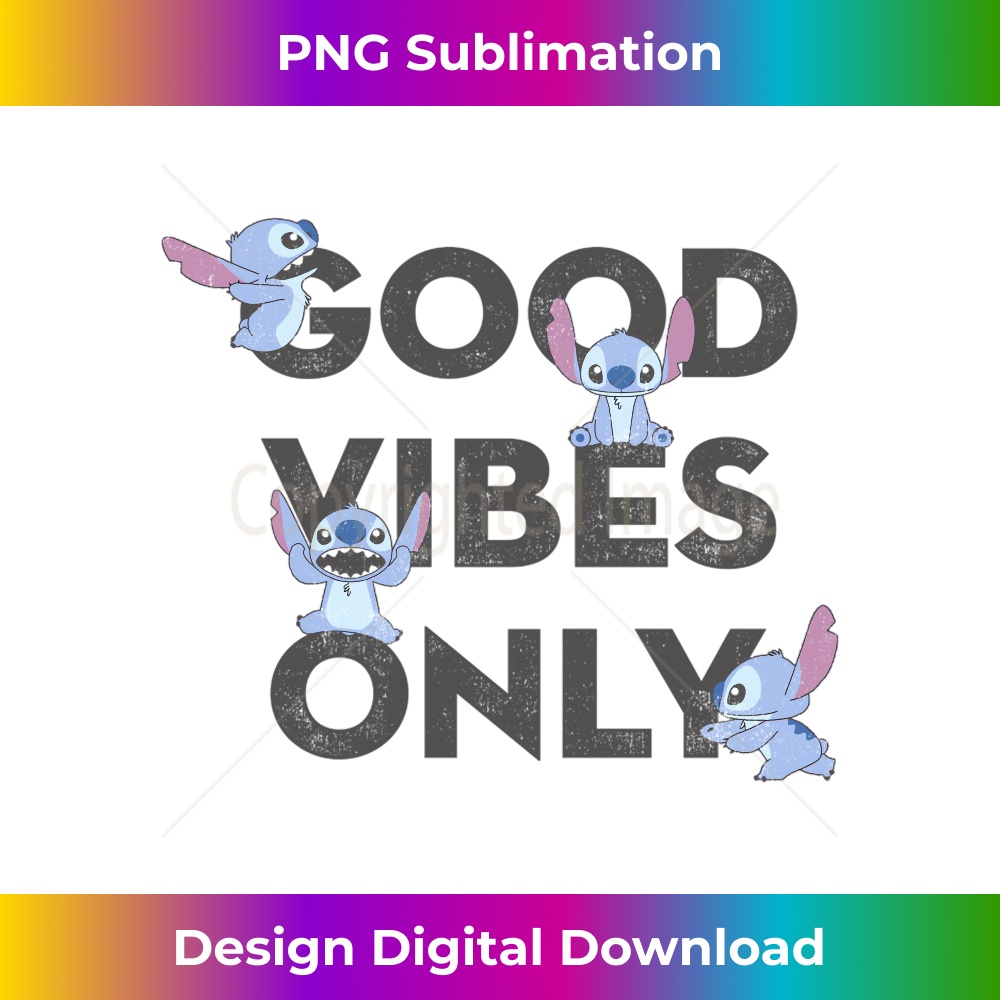 Disney Lilo & Stitch Stitch Good Vibes Only - Luxe Sublimati | Inspire ...