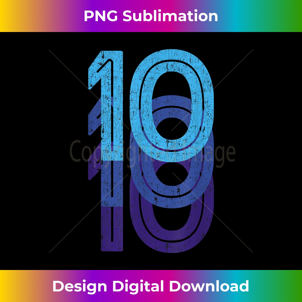 10 Lucky Number 10th Year Birthday Age Sports Team - Bespoke | Inspire ...